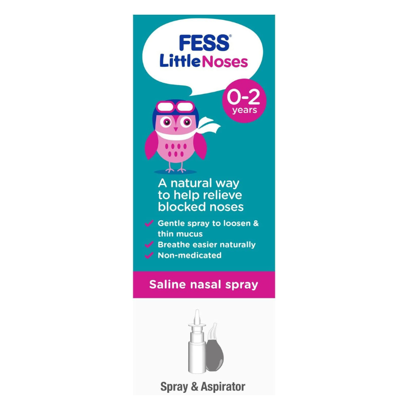 FESS Little Noses Saline Nasal Spray 15 ml + Aspirator – Scown's Pharmacy