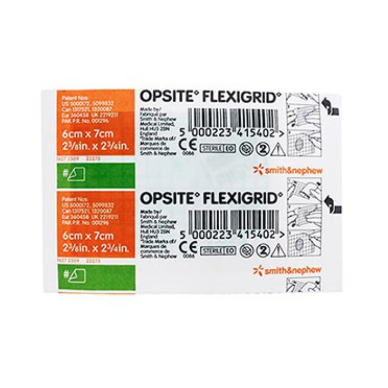 OPSITE Flexigrid Clear Barrier Wound Film 6cm x 7cm - 5 Pack – Scown's ...
