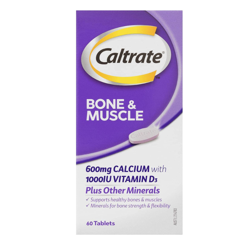 Caltrate Bone & Muscle Support Bone Strength and Flexibility - 60 Tabl ...