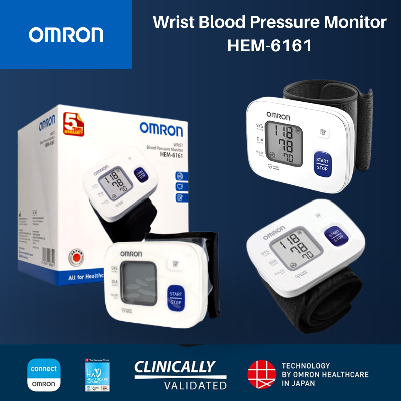 OMRON HEM-6161 Fully Automatic Wrist Blood Pressure Monitor – Scown's ...