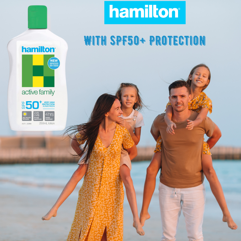 Hamilton Active Family Sunscreen SPF50+ Lotion 250 ml – Scown's Pharmacy
